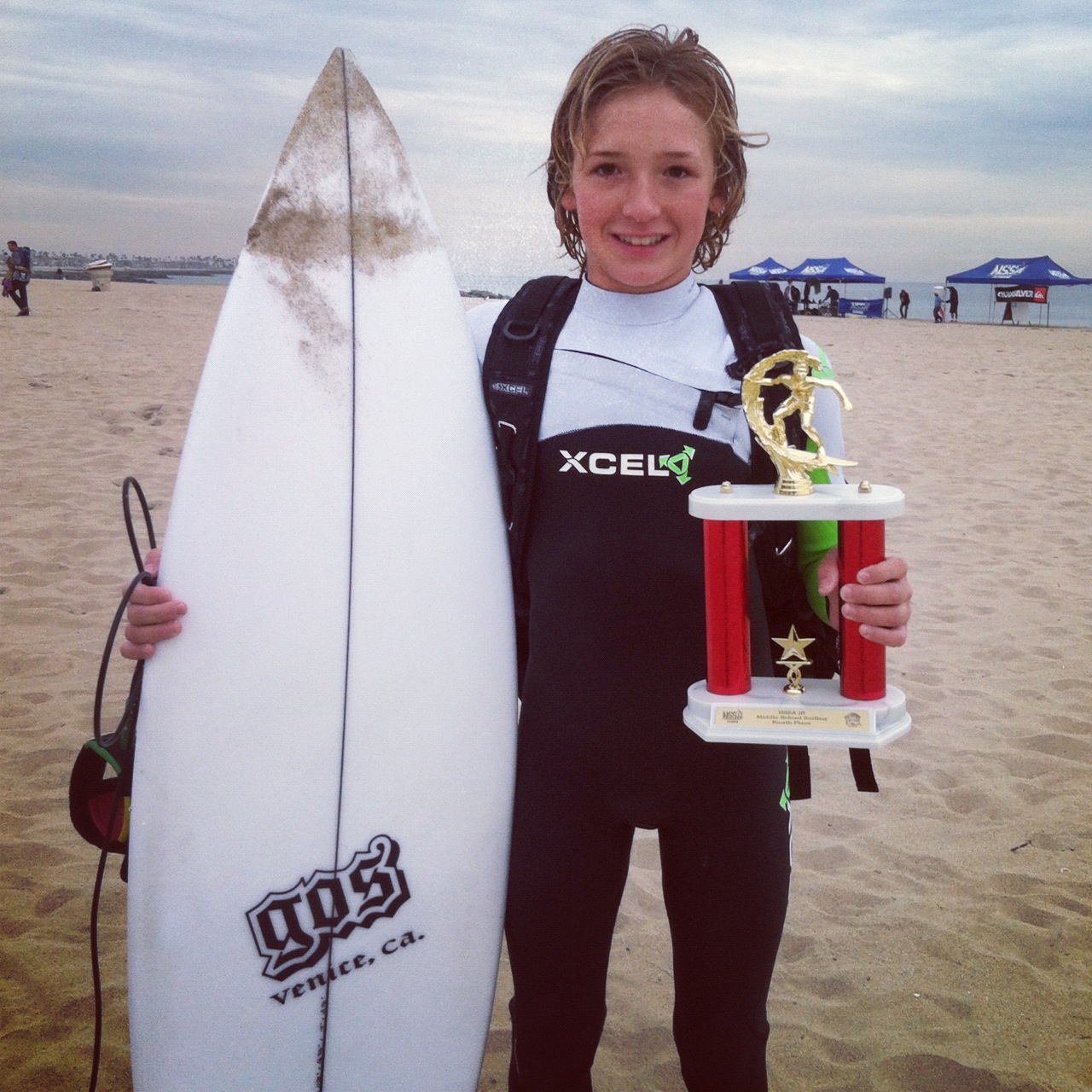 Declan Solomon 4th place in NSSA Jr. – Guy Okazaki Surfboards